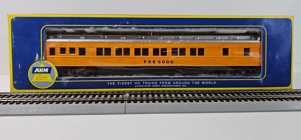 HO AHM 6201-W Pennsylvania Railroad PRR Work Train Coach Car #6000 NOS ...
