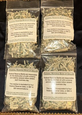 4 - Shredded Money Bags From The Money Museum Federal Reserve Bank Of ...