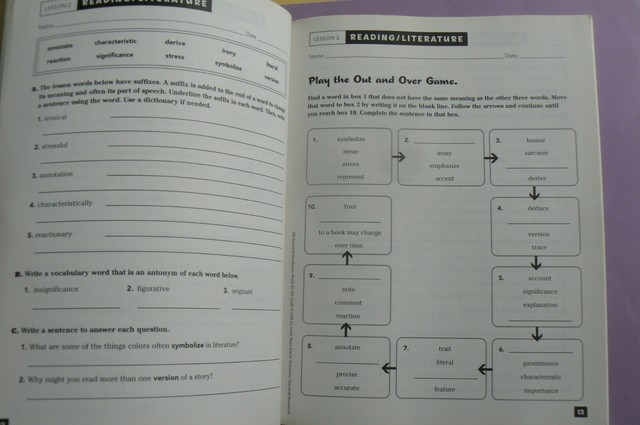 180 Essential Vocabulary Words for 6th Grade : Independent Learning ...
