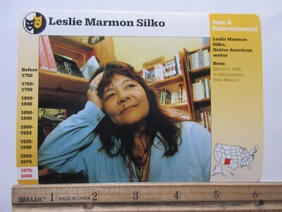 Grolier Story of America - Leslie Marmon Silko writer - oversized card ...
