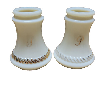 Wheatonware Salt & Pepper Shaker Set Wheat Pattern Custard Glass NO ...