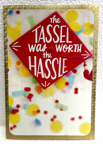 The Tassel is worth the Hassle, Proud of You Greeting Card Hallmark | eBay