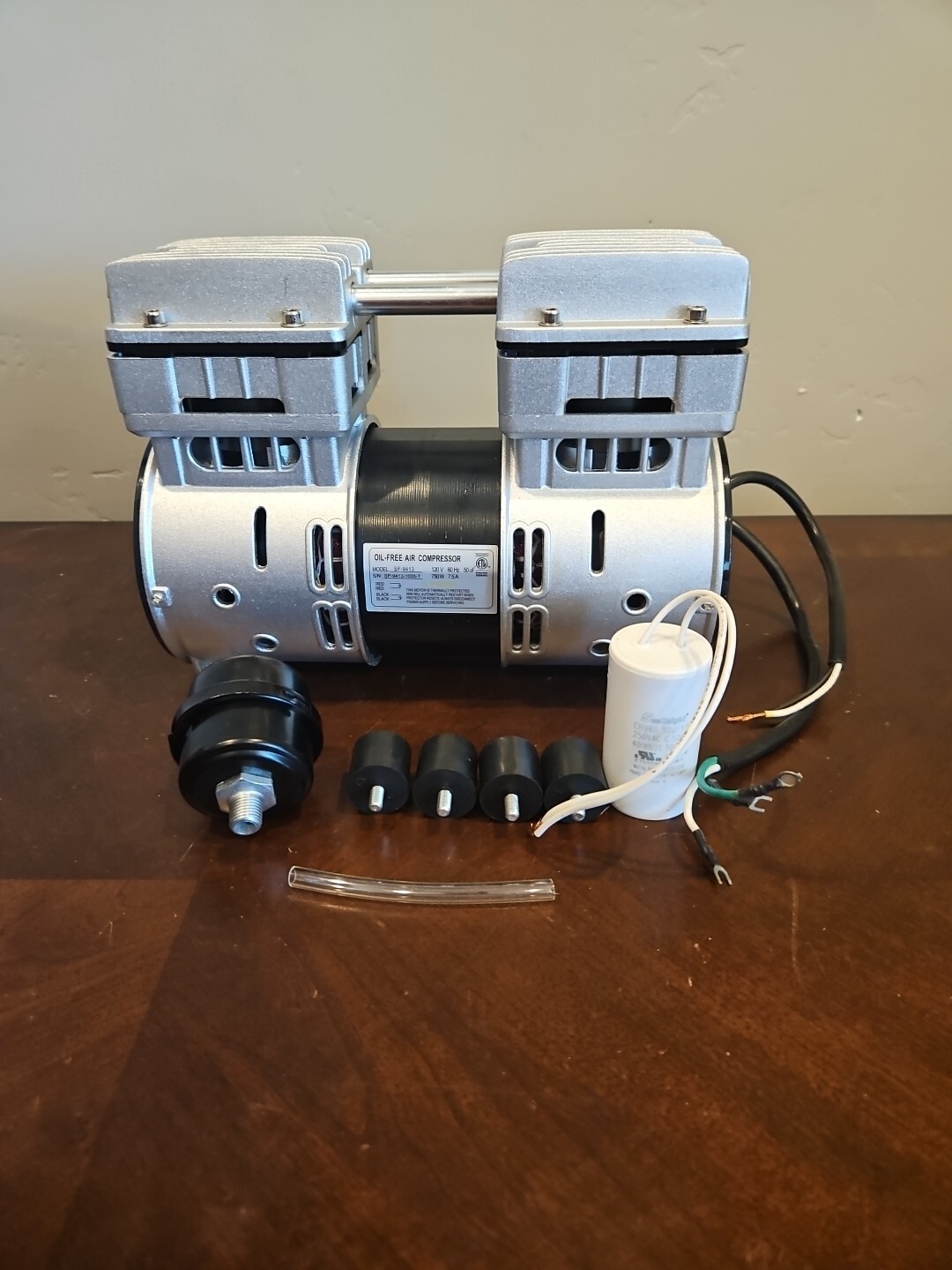 California Tools Air Compressor Motor SP-9413 Oil Free 750W 7.5A 120V ...