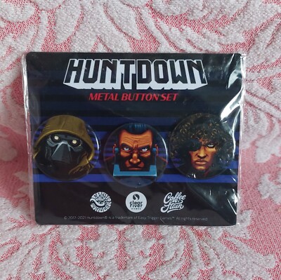 Huntdown Metal Button Set of 3 Easy Trigger Games | eBay