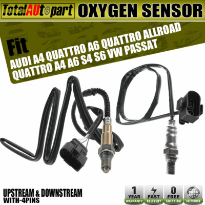 2x Up & Downstream Oxygen Sensors for Audi A4 A6 Allroad Quattro S6 S4 ...