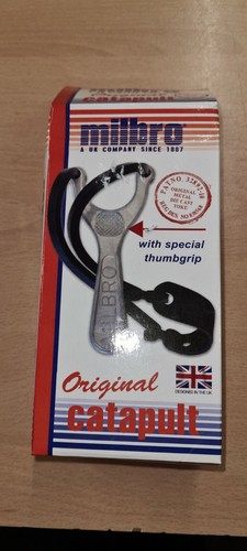 Milbro Traditional Original Thumb Press Slingshot Catapult Metal Frame ...