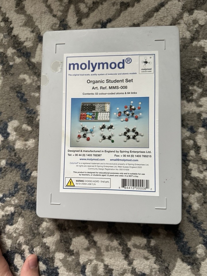 NIOB molymod Organic Student Set MMS-008 w/ Instructions | eBay