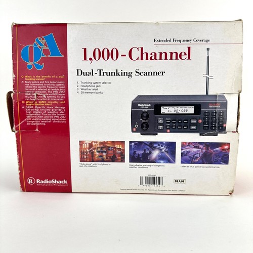 Radio Shack Pro 2052 1000 Channel Dual Trunking Scanner | eBay