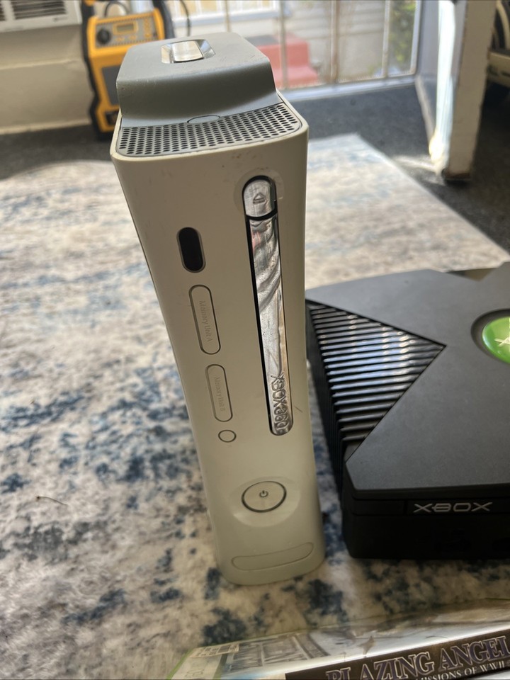 Microsoft Xbox 360 And Original Xbox Video Game Console Bundle with 8 ...