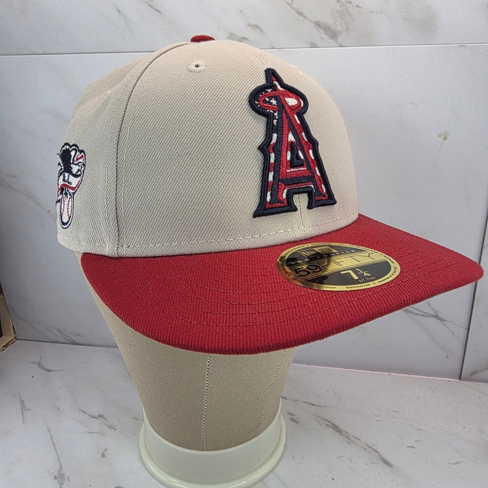 New Era Los Angeles Angels MLB July 4th Low Profile 59Fifty Fitted Hat ...