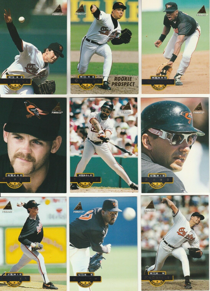 (24) 1994 Pinnacle Baltimore Orioles (2 Series Complete Team Set) See ...