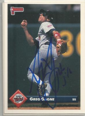 Minnesota Twins GREG GAGNE autographed 1993 Donruss | eBay