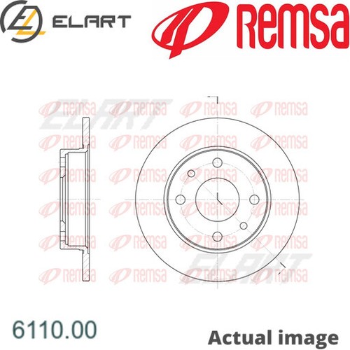 2X BRAKE DISC FOR FIAT PANDA/CLASSIC/Hatchback/Van/VAN TIPO CINQUECENTO ...