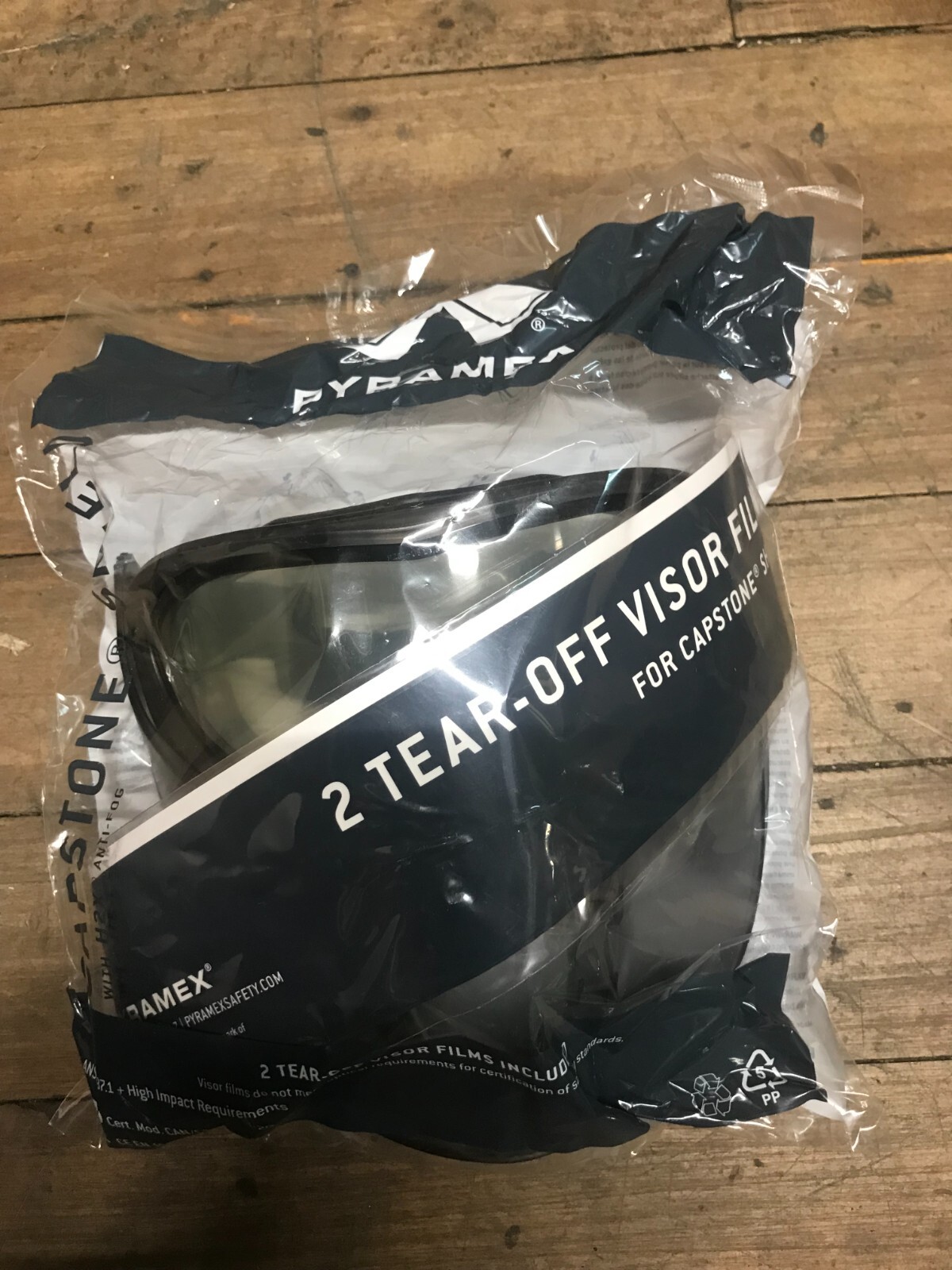 Pyramex Capstone Goggles w/Clear Shield, Clear Anti-Fog Dual Lens ...