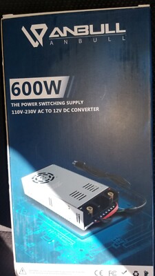 ANBULL 600W SMPS 110-230V AC to 12V DC Converter Power Supply Switch ...
