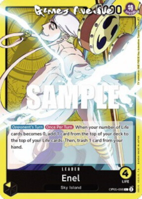 One Piece Card Game ! Enel OP05-098 LEADER/V.1 | eBay