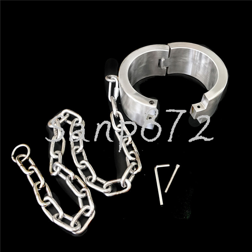 Super Heavy 7KG Stainless Steel Collar Restraint Chain Slaves Binding ...