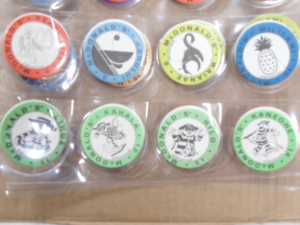 POGS/MILKCAPS McDONALDS MILK CAPS SET #D 1993 COMPLETE SET (54) POGS ...