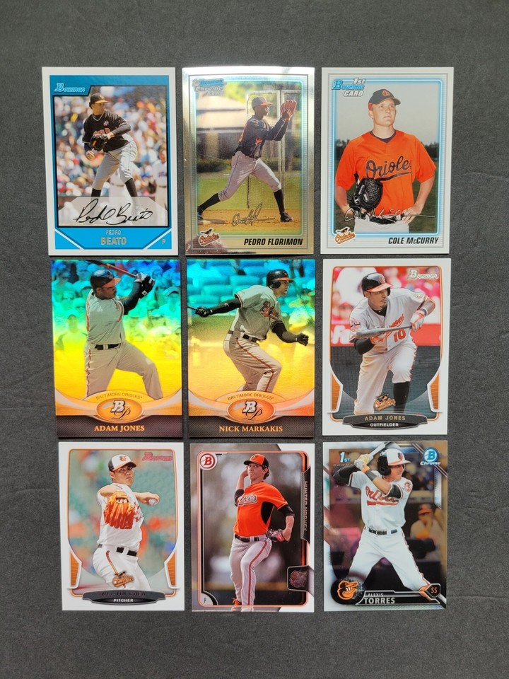 BALTIMORE ORIOLES CARDS Your Pick TOPPS BOWMAN 2007-2017 Rookies Stars ...