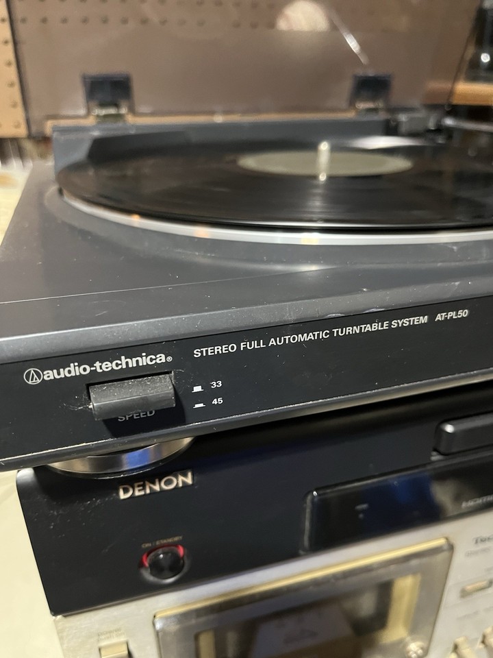 WORKING Audio-Technica AT-PL50 Fully Automatic Turntable | eBay