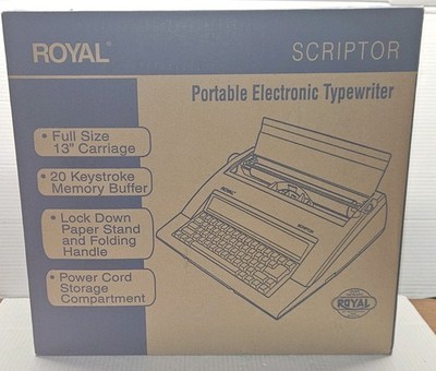 Royal Scriptor 13" Portable Electronic Typewriter 69149V Brand New In ...