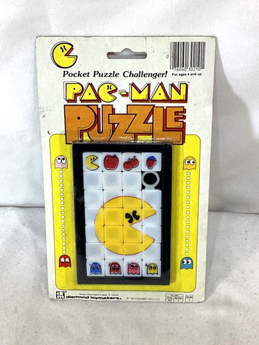 1981 Diamond Toymakers Pac-Man Pocket Puzzle Challenger MOC Sealed ...