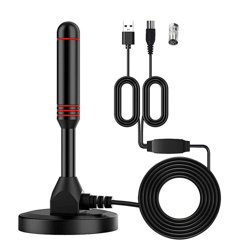 5600 Miles Digital TV Antenna Indoor HDTV Amplified Signal Booster 4K ...