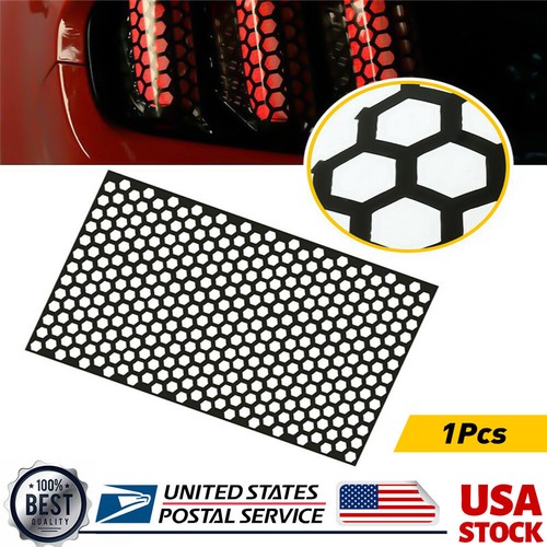 Car Black Rear Tail Cover Decor Light Honeycomb Sticker Tail Lamp Decal ...
