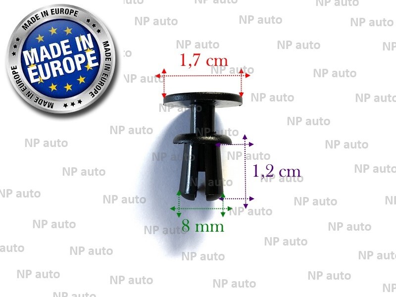 10X BMW AUDI INTERIOR TRIM PUSH TYPE CLIPS MOUTING SCREW FASTENER ...