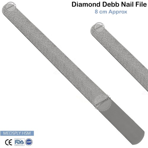 Podiatry Diamond Deb Nail File 8" Double Sided Nail Care Manicure ...