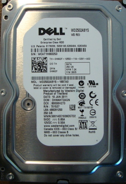 WD2502ABYS-18B7A0 FW:3B05 250gb Sata Desktop Drive 718037725277| eBay