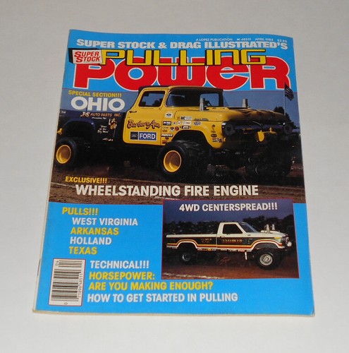 Vintage Pulling Power Monster Truck Magazine April 1984 | eBay