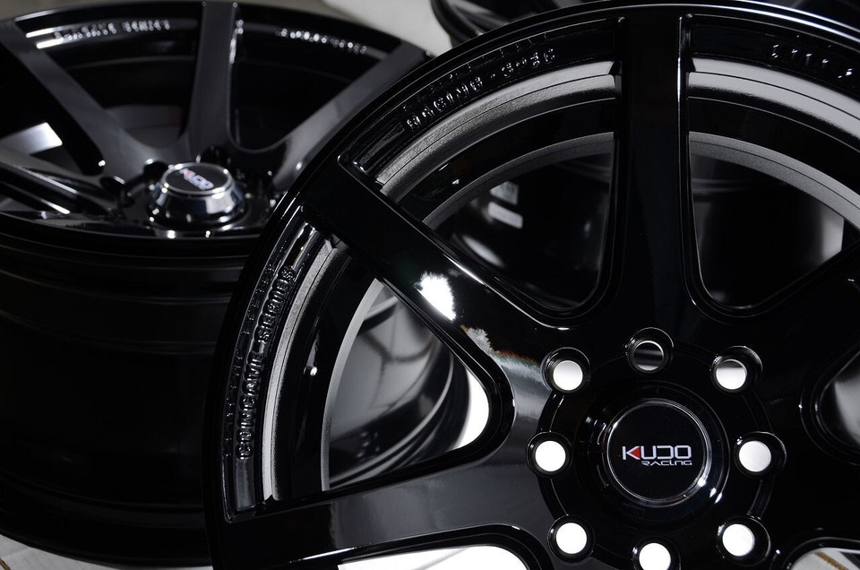 15x8 Black Aluminum Wheels Rims 4x100 4x114.3 Toyota Tercel Yaris ...