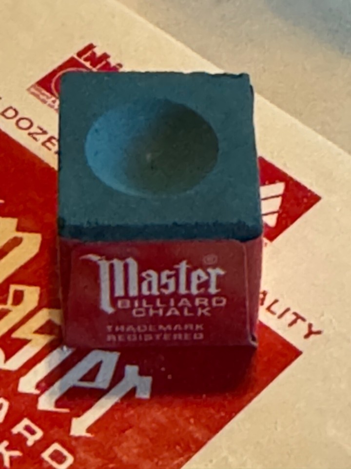 MASTER CHALK BILLIARD POOL CHALK BLUE 12 PACK BRAND NEW FREE SHIPPING ...