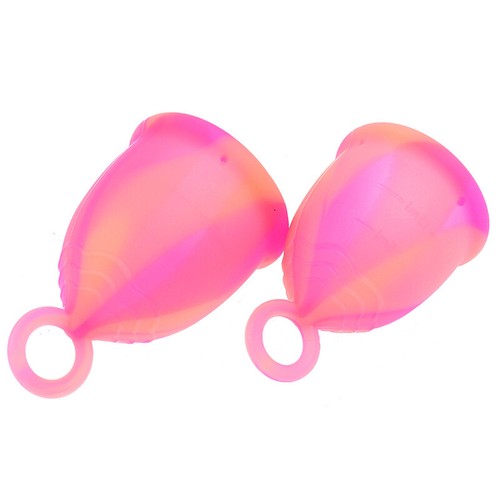 Menstrual Cup with Ring Medical Grade Soft Silicone Feminine Hygiene ...