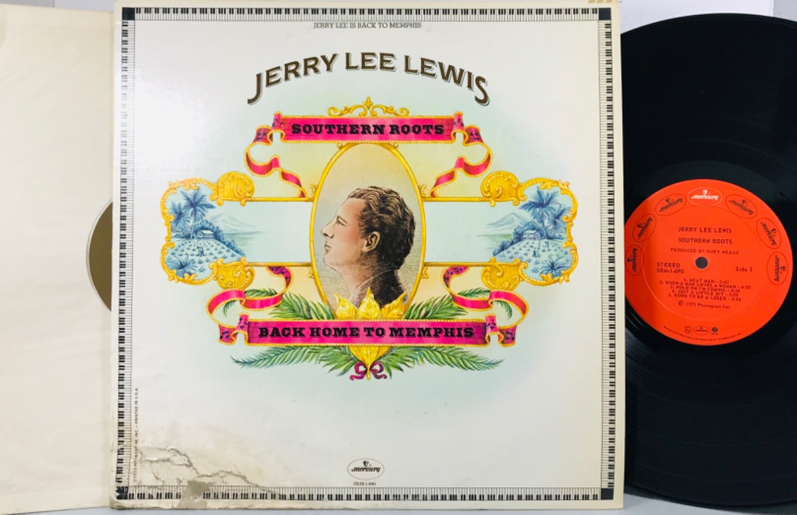 Jerry Lee Lewis Southern Roots 1973 Mercury SRM-1-690 Stereo Vinyl LP ...