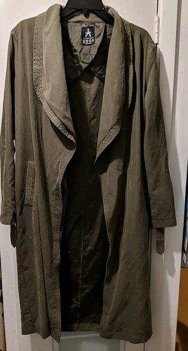 Primark Atmosphere Open Front Khaki Green Light Spring Mac Trench Coat ...