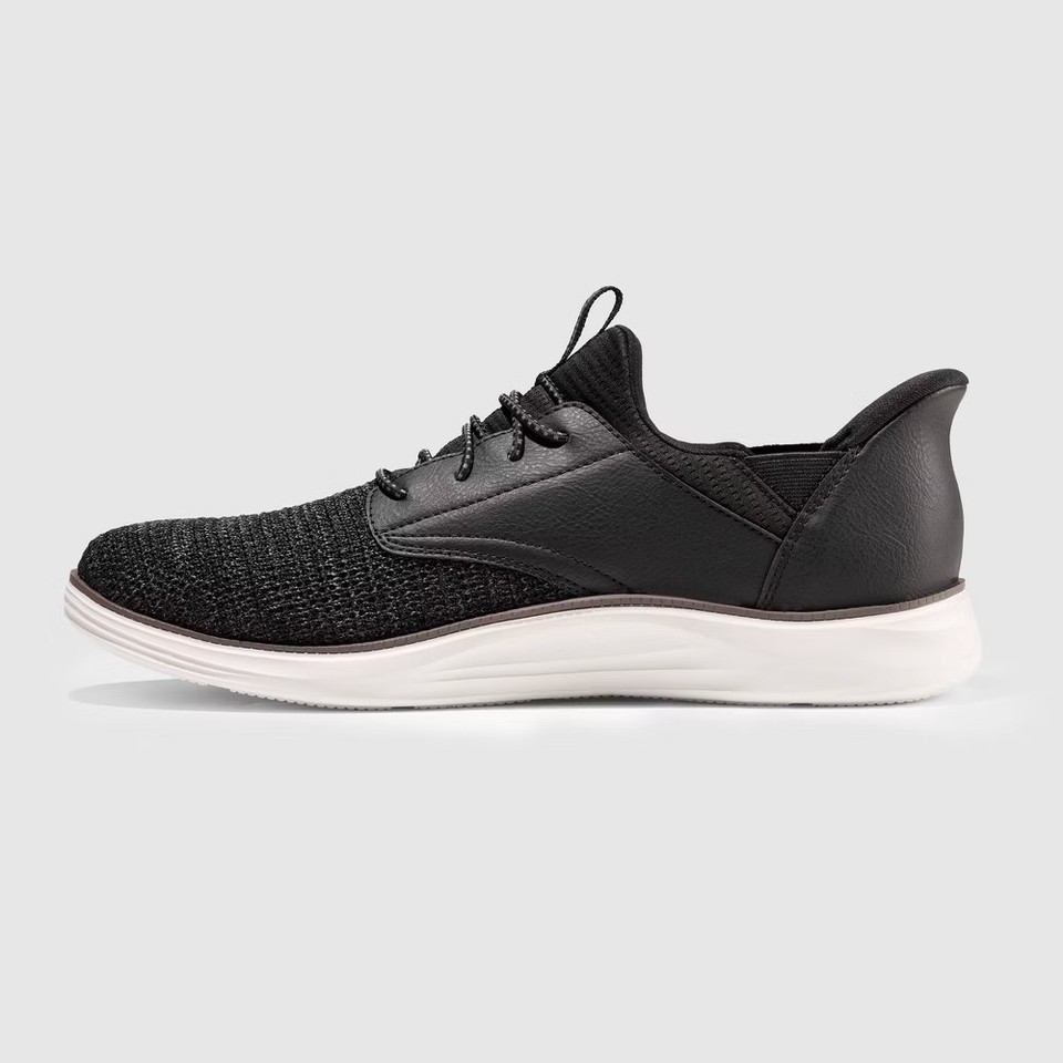 S Sport by Skechers Men's Donovan Step-Ins Sneakers - Black 11: Slip-On ...