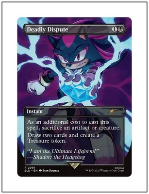 1x Deadly Dispute, Secret Lair Sonic the Hedgehog, Magic MTG NM | eBay