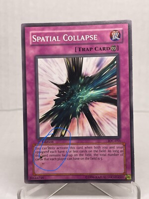 Spatial Collapse IOC-051 Common 1st Edition YuGiOh Card - LP | eBay
