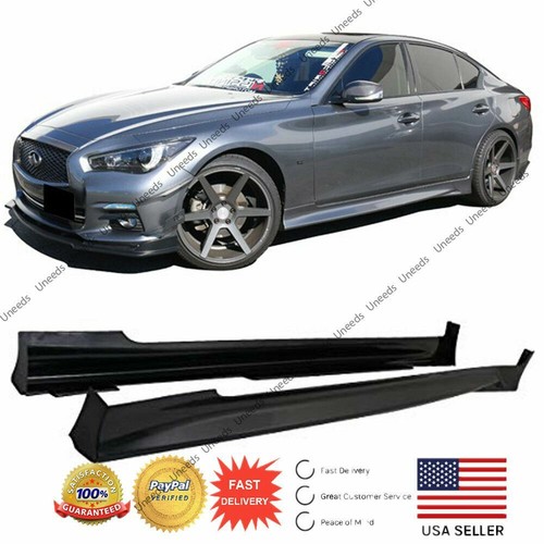 MOD Style Black ABS Side Skirts Body Kit Fit for 2014-2021 Infiniti Q50 ...