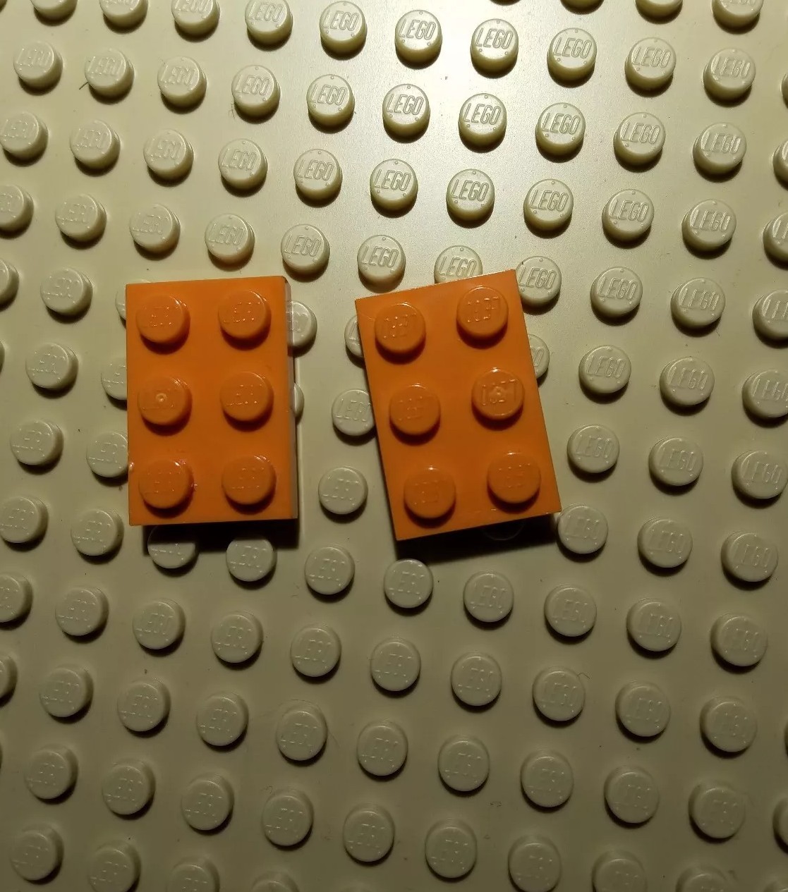 Lego 2 Bright Orange 2x3 base plate NEW 3020 Bright Orange | eBay
