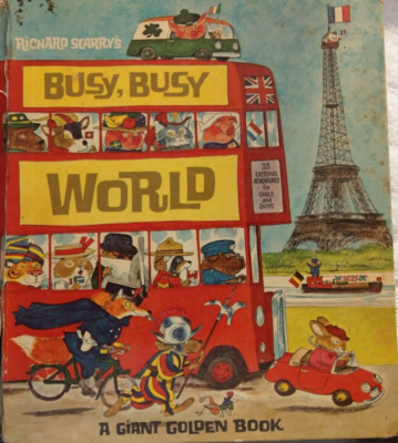 Richard Scarry's Busy Busy World 1971 Jumbo Hardcover Golden Book (Used ...