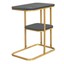 C Shaped Table Laptop Holder 2 Tiers Sofa Side End Accent C Table ...