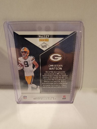 2022 Panini Rookies & Stars Christian Watson rookie card #127 Red ...