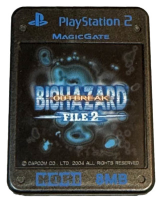 Biohazard Outbreak File 2 Hori Magic Gate PS2 Memory Card (Resident ...