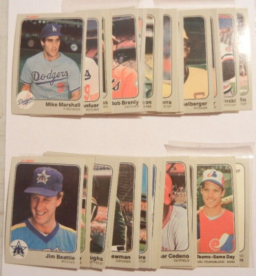 1983 FLEER BASEBALL CARDS #S 406-655 U PICK, FREE SHIP SINGLES VG-EX | eBay