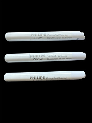 NEW PHILIPS Zoom! Tooth Whitening Pen - 3 Pack | eBay