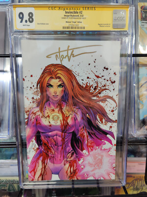 INVINCIBLE #2 (2022) - CGC GRADE 9.8 - WHATNOT VIRIGN KIRKHAM VARIANT SIGNED! | eBay