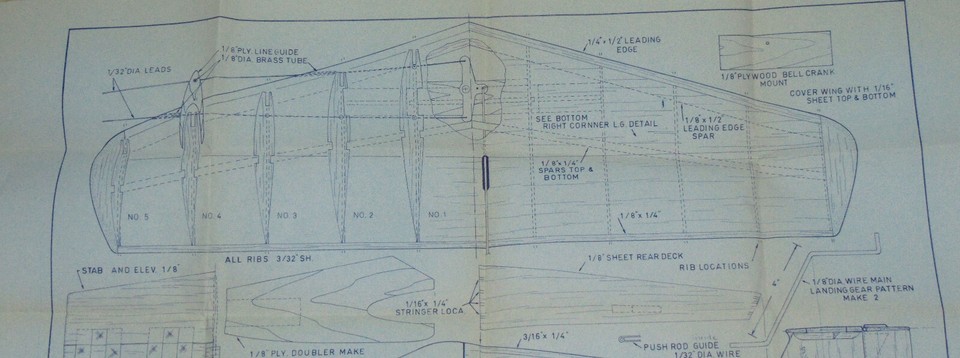 Rivets CL Goodyear Profile Racing Model Airplane Plans FM Jan 1971, V ...